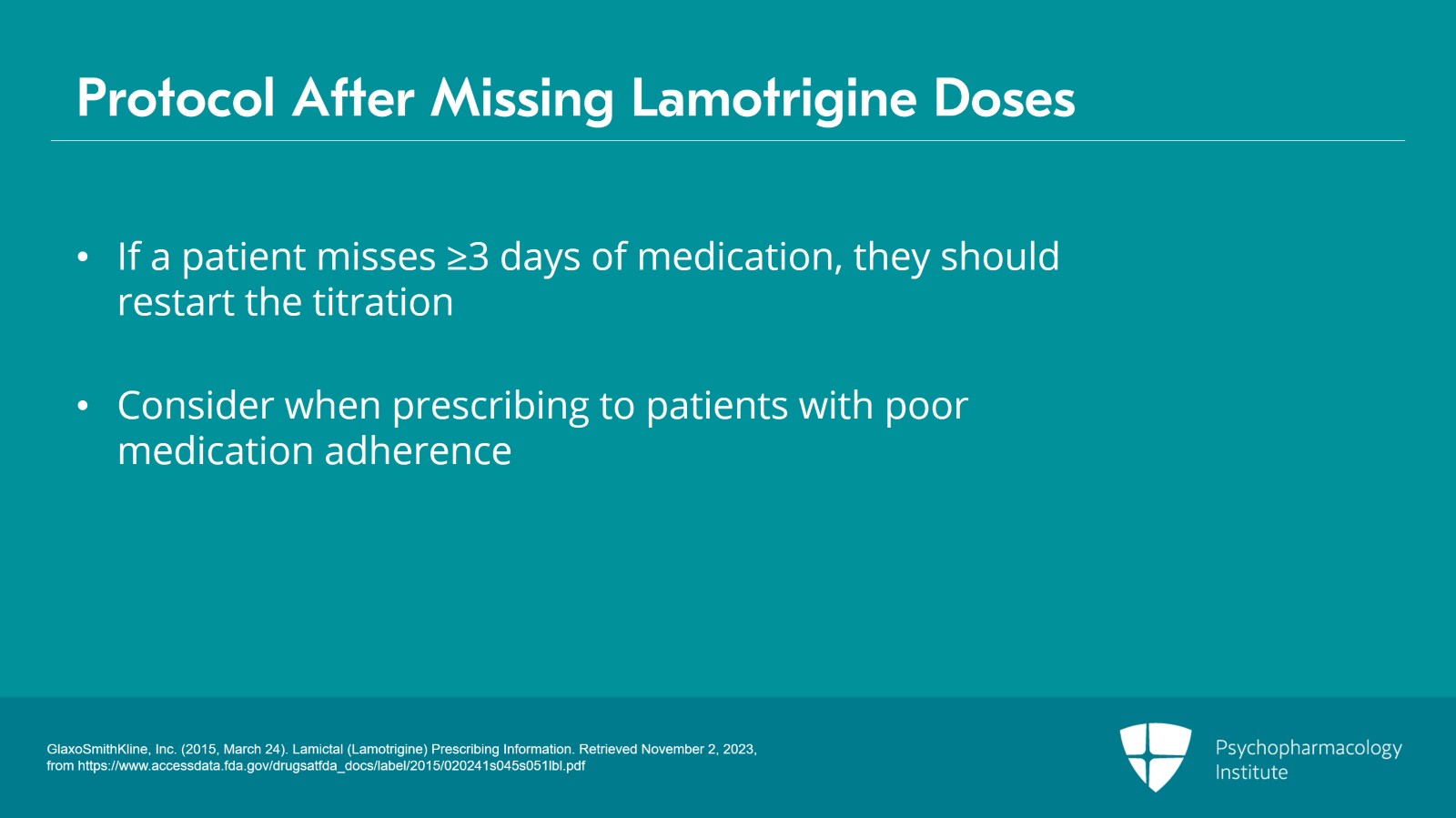 Lamotrigine: Side Effects and Special Considerations ...